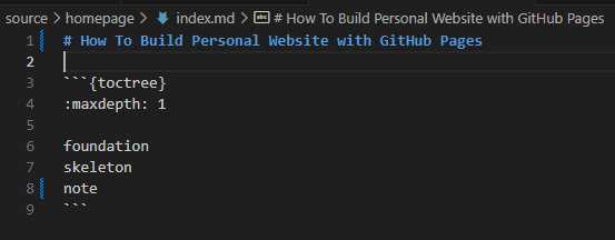網頁架構 — Rein's Homepage